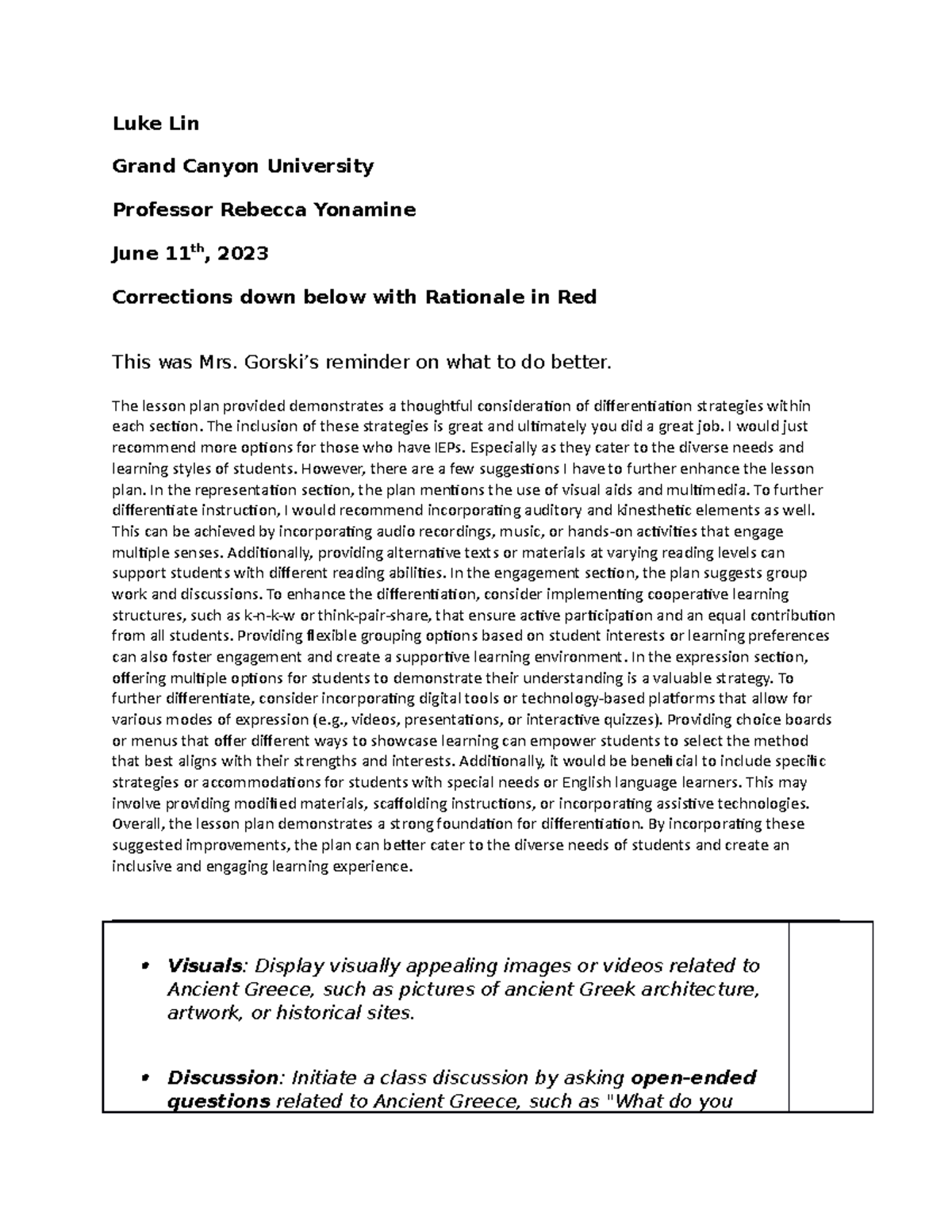 SEC 355 Revised Lesson Plan - Luke Lin Grand Canyon University ...