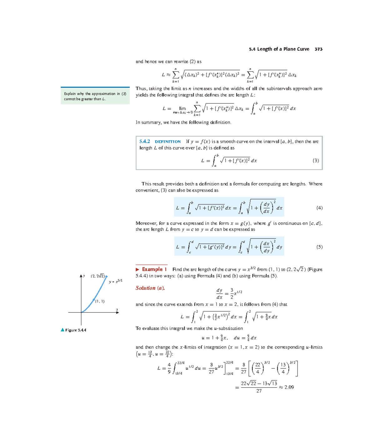 Calculus Anton: Arc Length of a Plane Curve (Pages 395-396) - Studocu