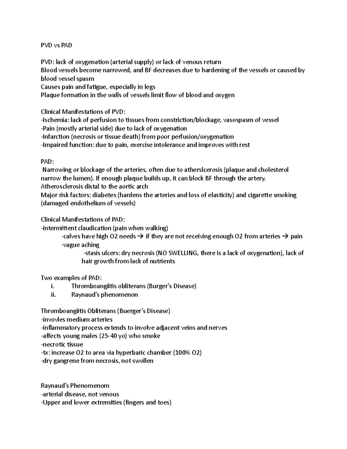 PVD vs PAD: Key Clinical Manifestations & Differences in Vascular ...