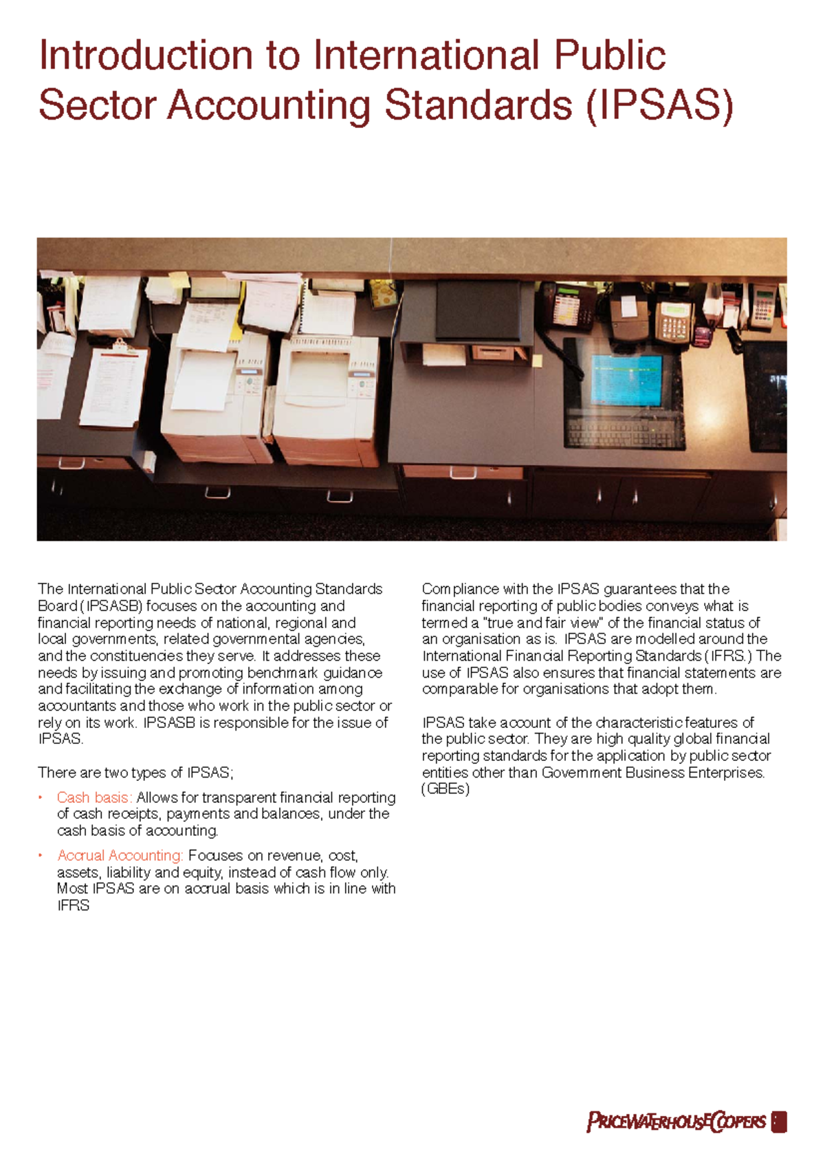 Ipsas-flier - Introduction to International Public Sector Accounting ...