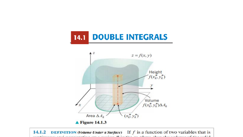 Double Integrals: Volume and Area Calculations in R - Studocu