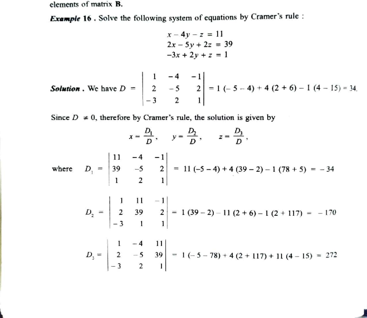 Matrix Questions: Solving Systems of Equations and Outputs - Studocu