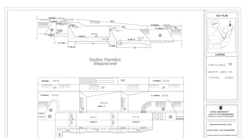 12- Steppedweir-B&W - 12- Steppedweir-B&W - Scale Drawing Title FOURTH ...