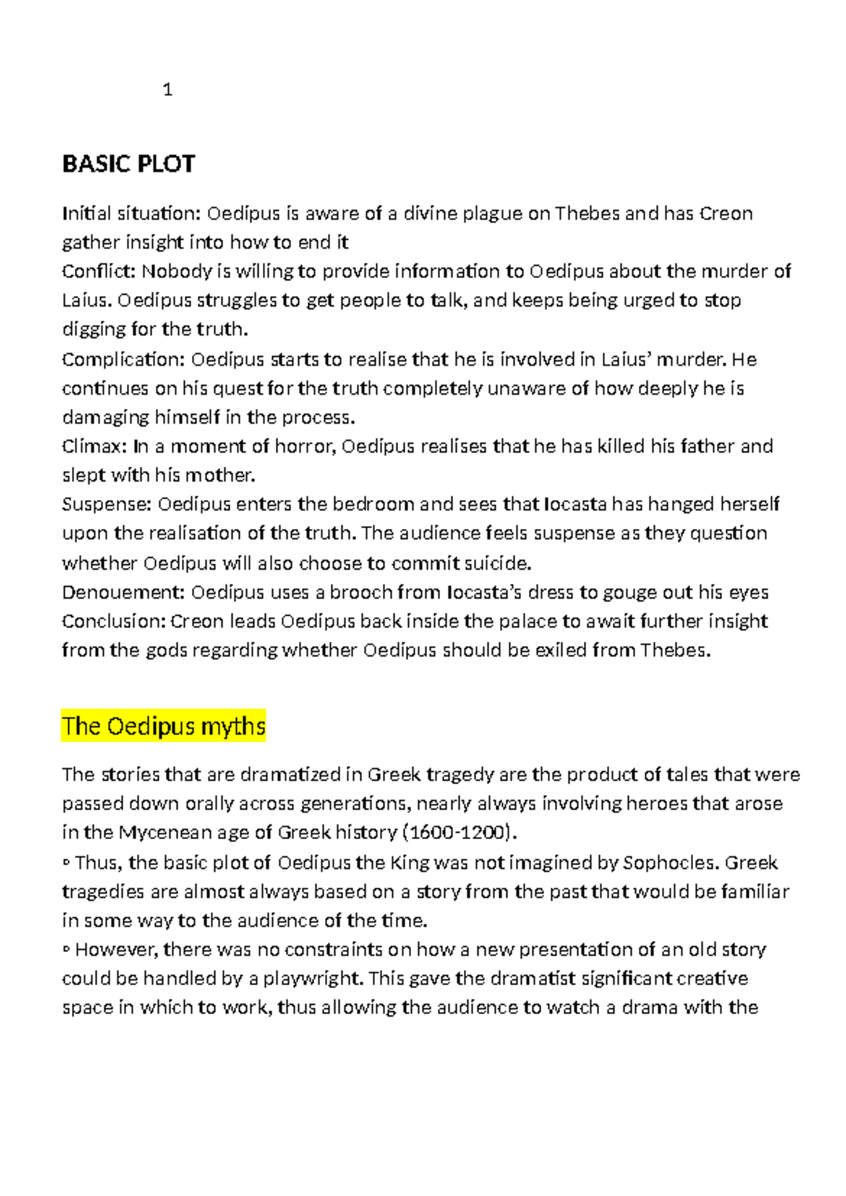 Oedipus the King: Analyzing Fate, Knowledge, and Tragedy in Greek Myth ...