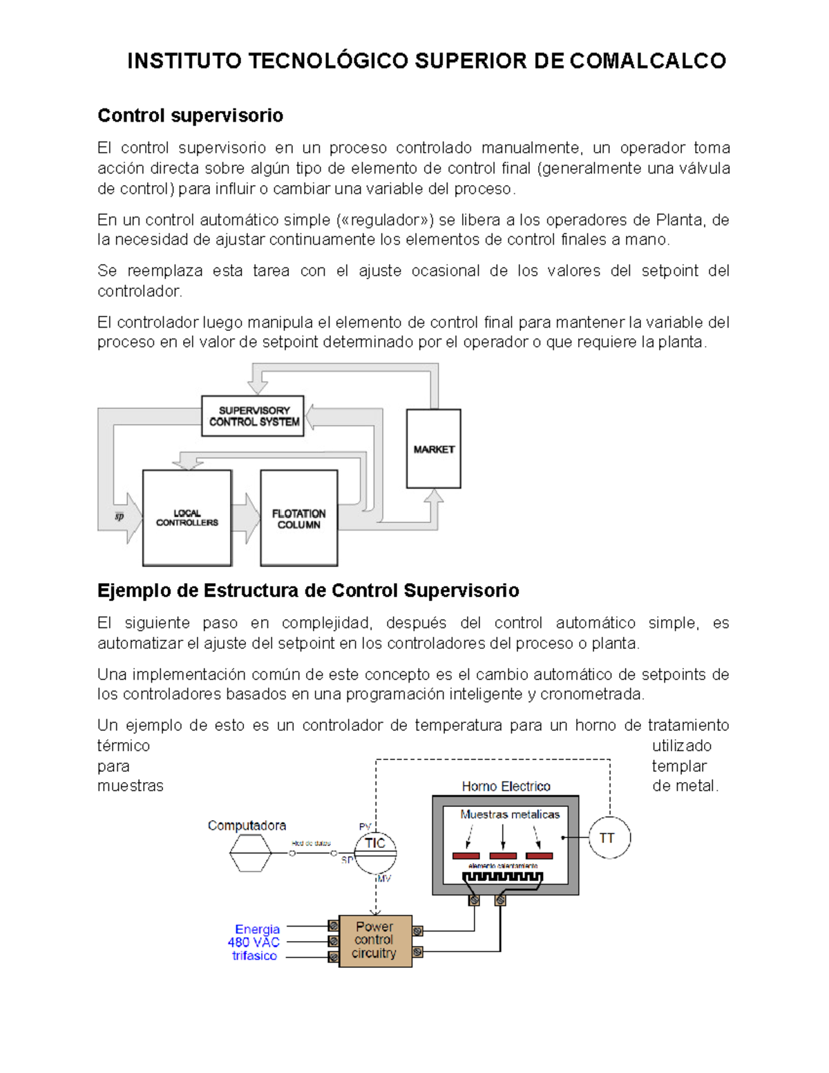 Control Supervisorio: Fundamentos y Ejemplos en Instrumentación - Studocu