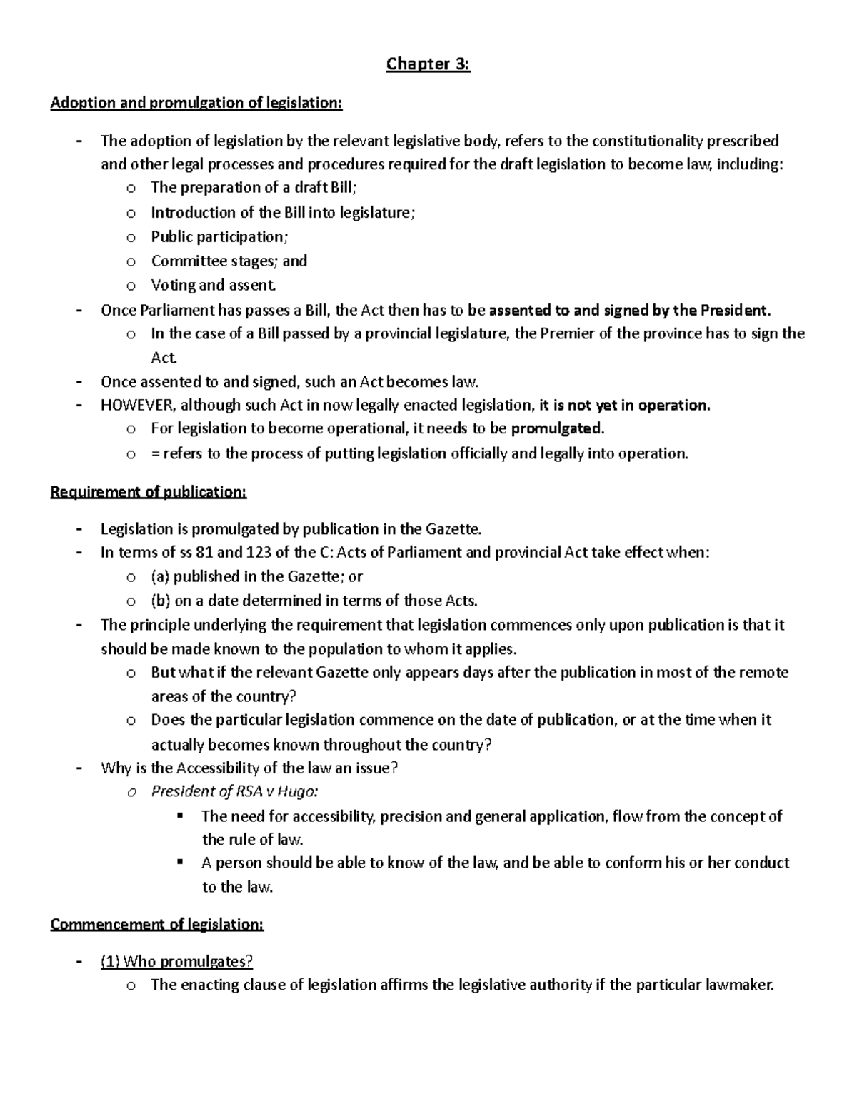 Legislation Adoption and Promulgation: An In-depth Overview (LAW101 ...