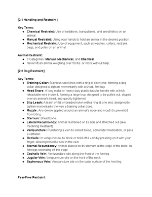 Veterinary Assistant Clinical Externship Guide - Penn Foster Program ...