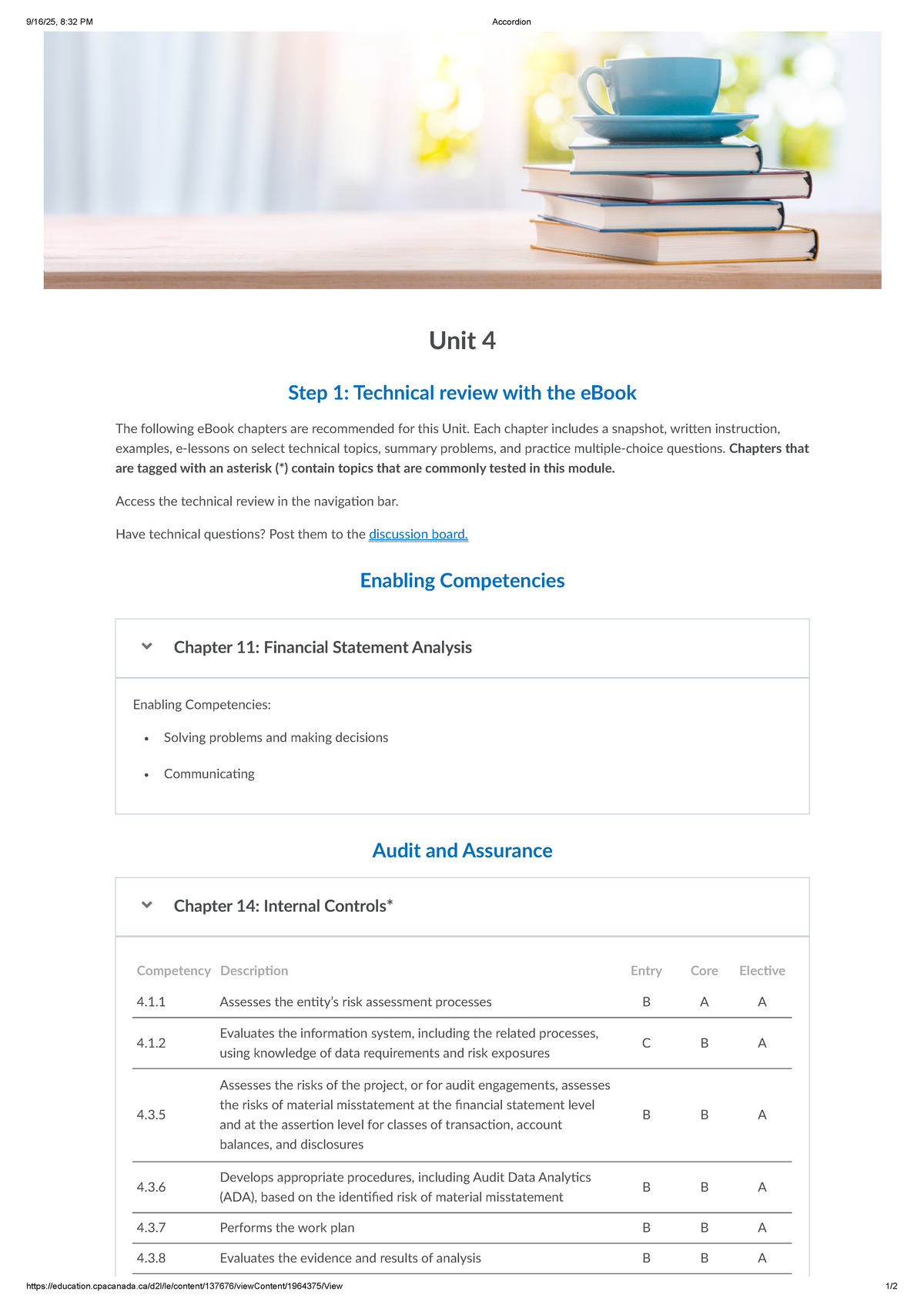 Unit 4 Technical Review: Financial Statement Analysis & Audit - Studocu