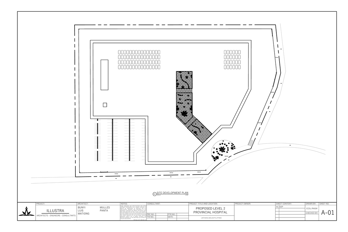 Proposed Level 2 Provincial Hospital - PROJECT: ARCHITECT: NOTES ...
