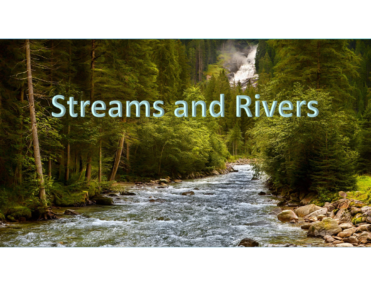Earth Science Chapter 12 Notes: Rivers, Streams, and Erosion Insights ...