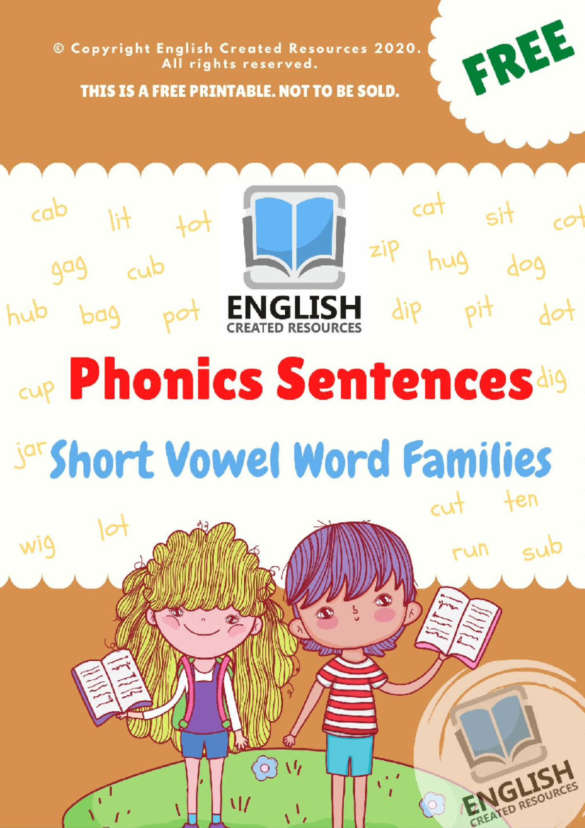 Phonics Sentences: Short Vowel Word Families Activities - Studocu