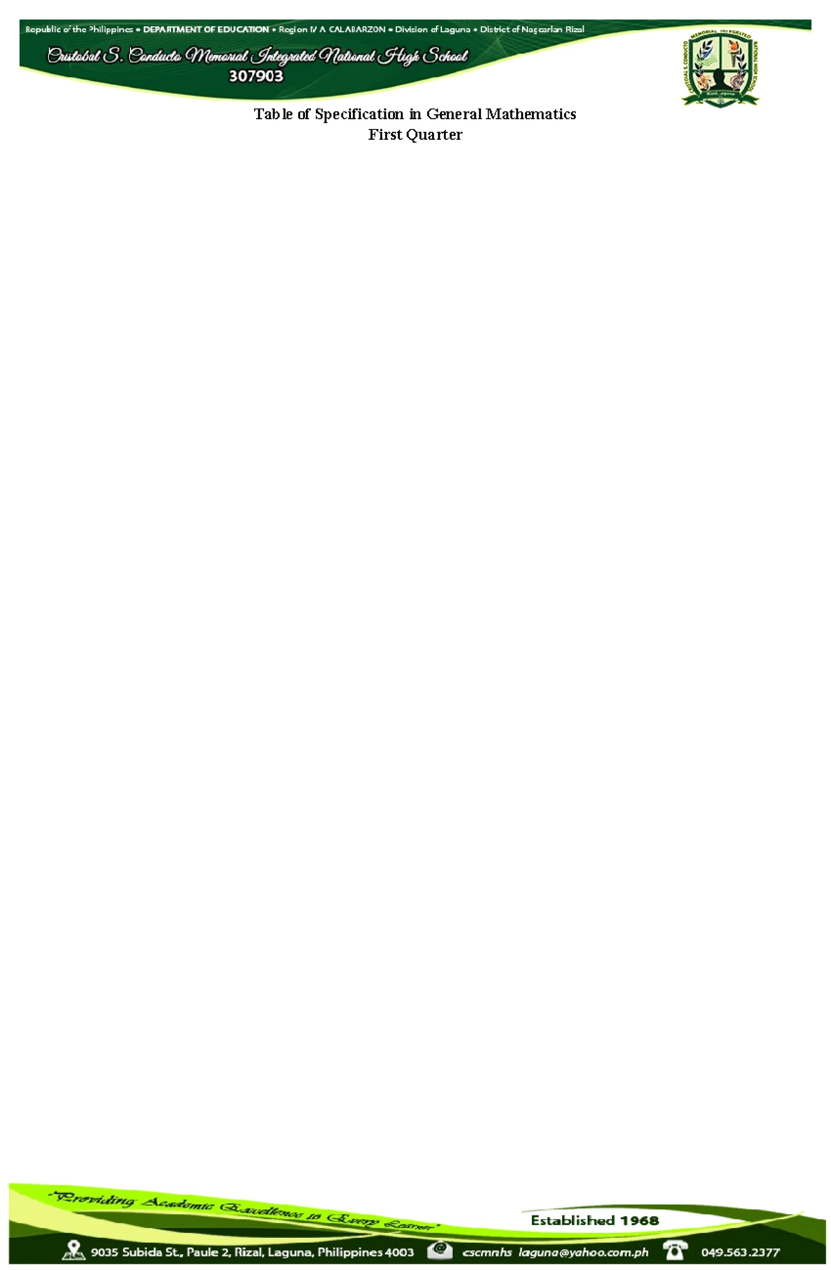 Gen Math Q2 Module 10 Logic - General Mathematics Quarter 2 – Module 10 ...