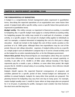 Fundamentals of Accounting I - Teaching Material for the course ...