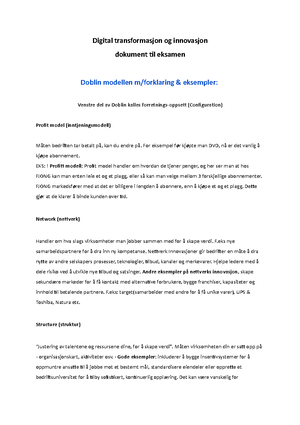 [Solved] Hva er de 23 viktigste faglige innsiktene i digital - Digital transformasjon og ...