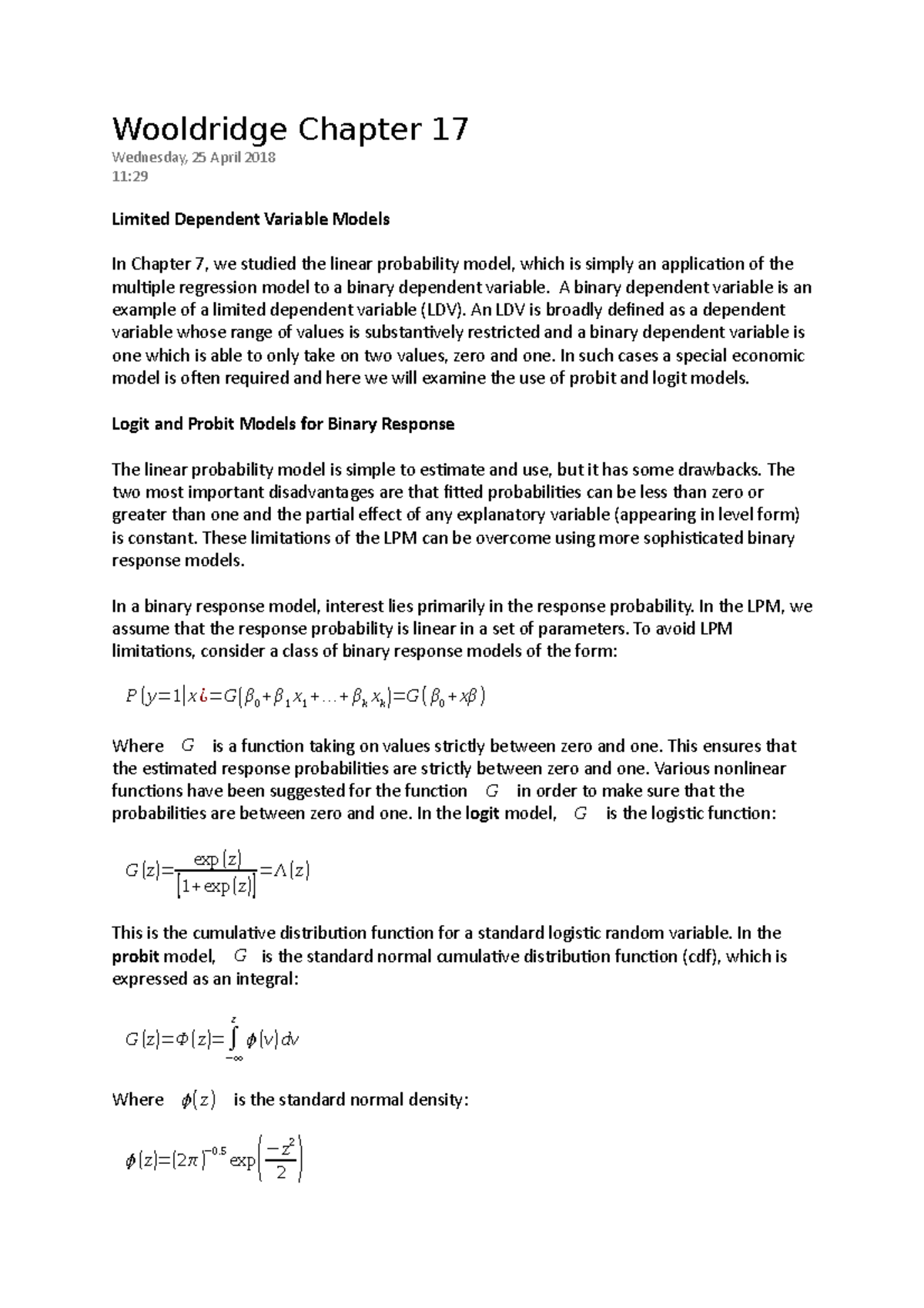 Wooldridge Chapter 17 - Introductory Econometrics - 4th Edition ...