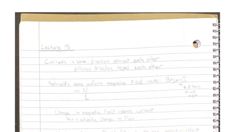 Chapter 23 - Electromagnetic Induction & AC Circuits Notes - Studocu