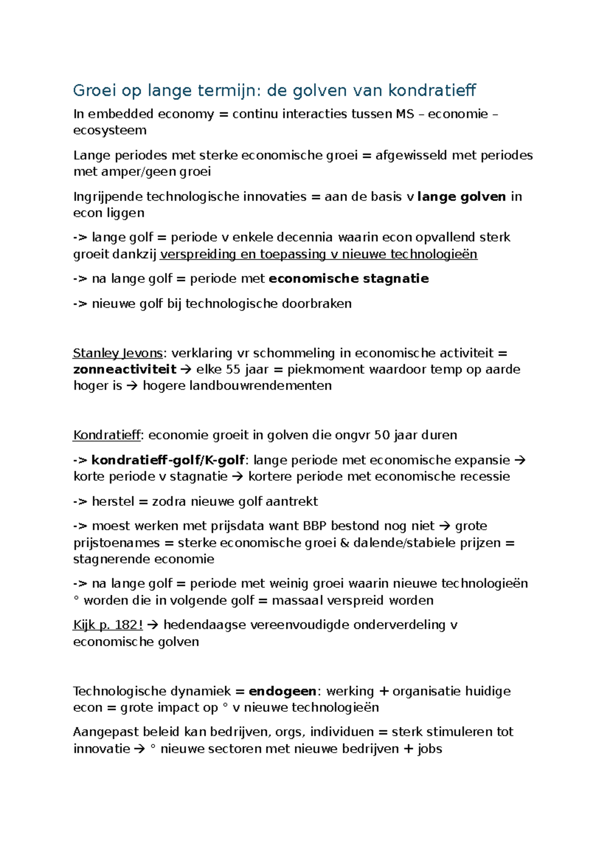 ECON - Groei op Lange Termijn en Ongelijkheid: Een Analyse van ...