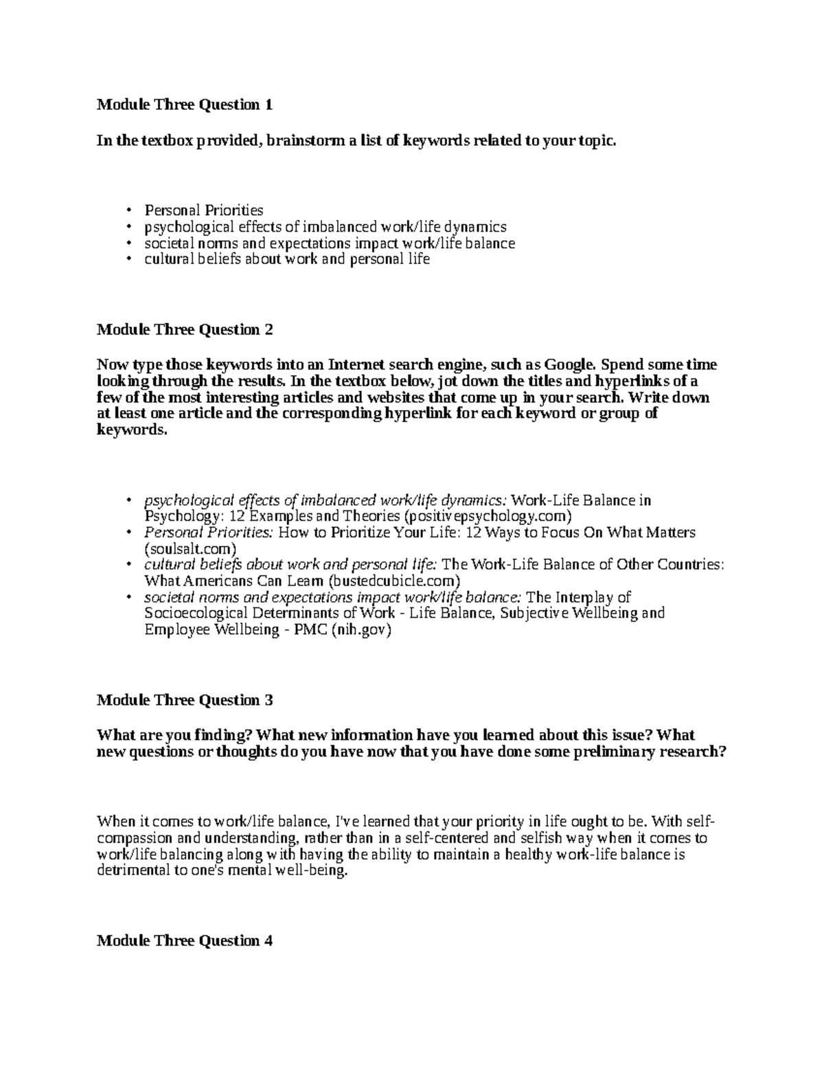 SCS 200 Midterm Study: Work-Life Balance Research & Insights - Studocu