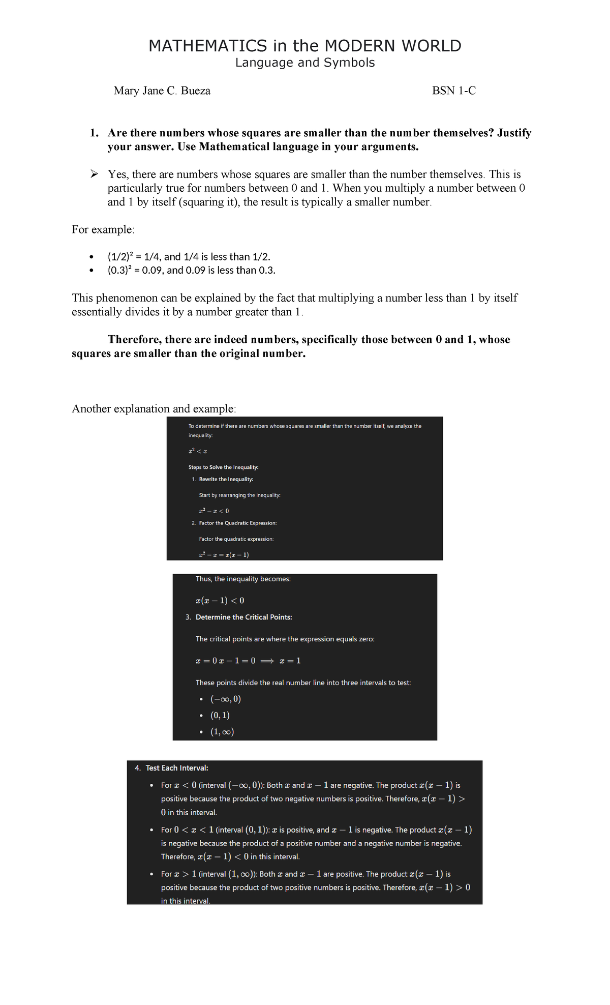 Language AND Symbols (MMW) - MATHEMATICS in the MODERN WORLD Language ...