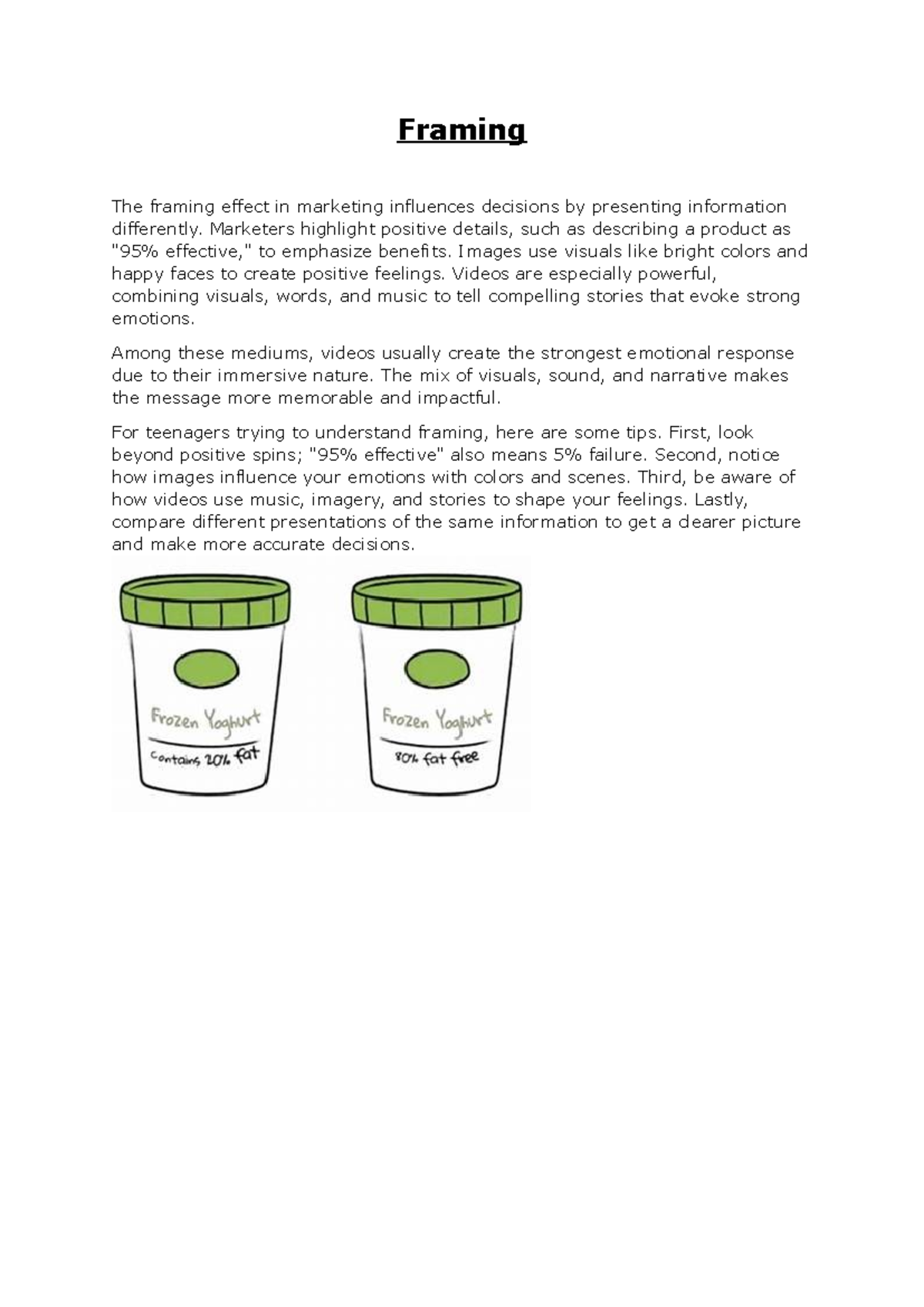 Framing Effect in Marketing: How Presentation Influences Decisions ...