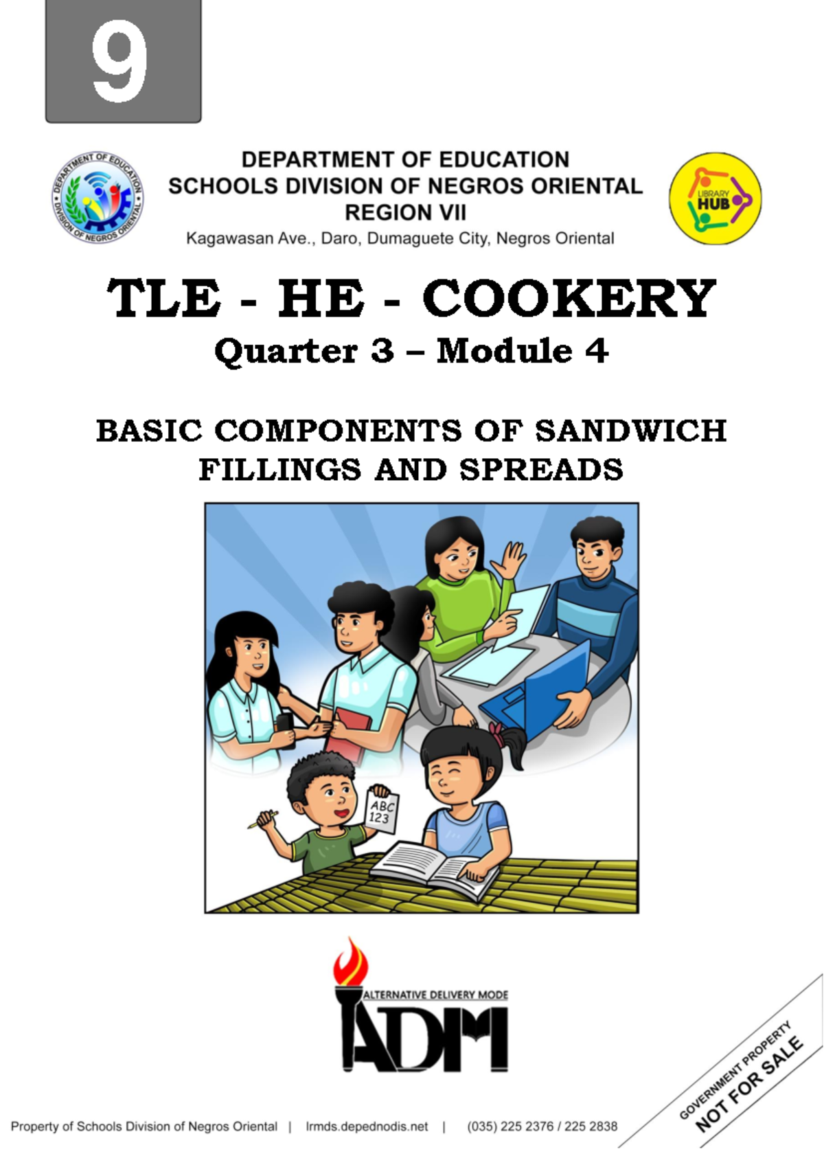HE 9 Cookery Quarter 3 Module 4: Sandwich Fillings & Spreads - Studocu