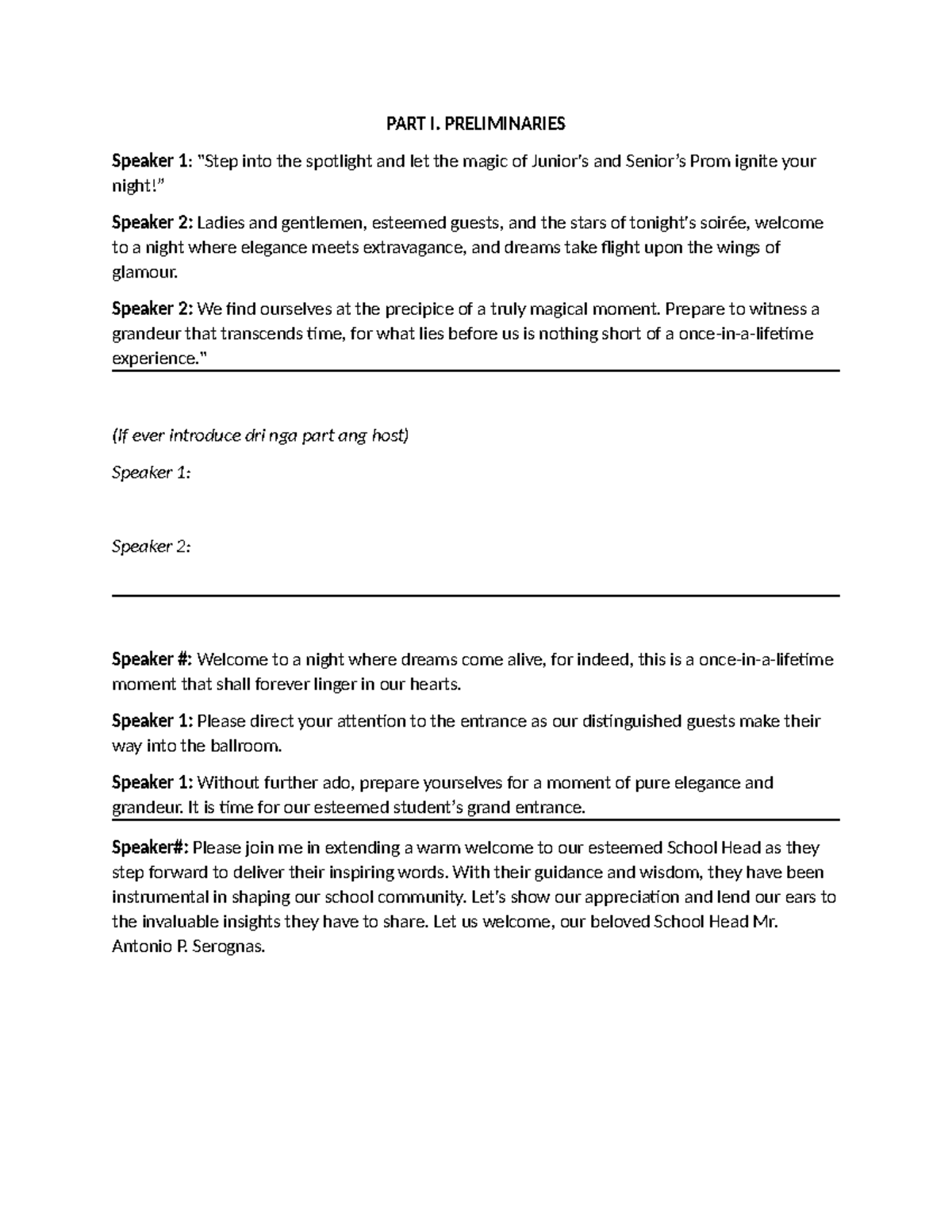 Script for JS PROM 2: FLOW Programme Highlights and Key Moments - Studocu