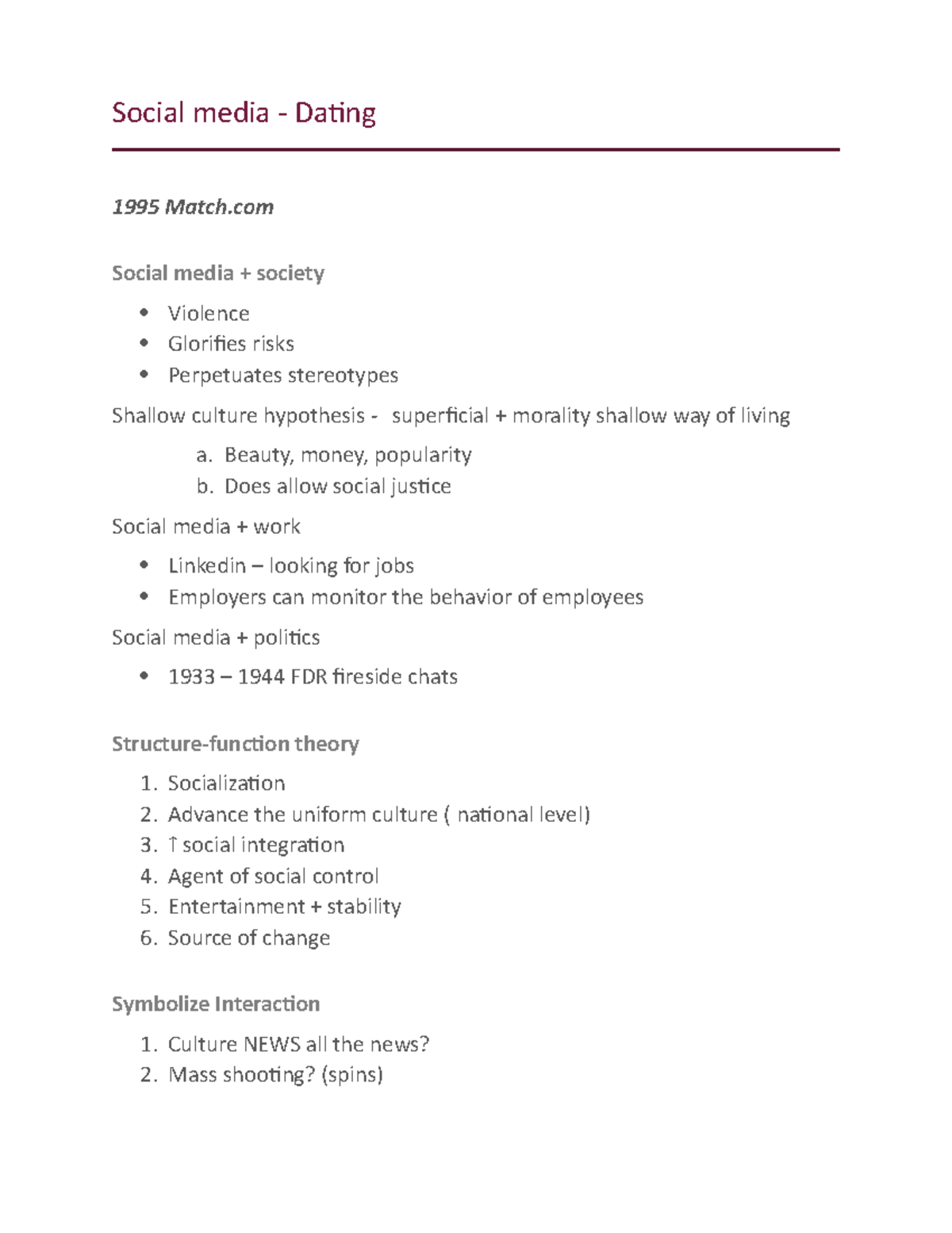 Sociology 10-11 - Social Media's Impact on Society and Culture - Studocu