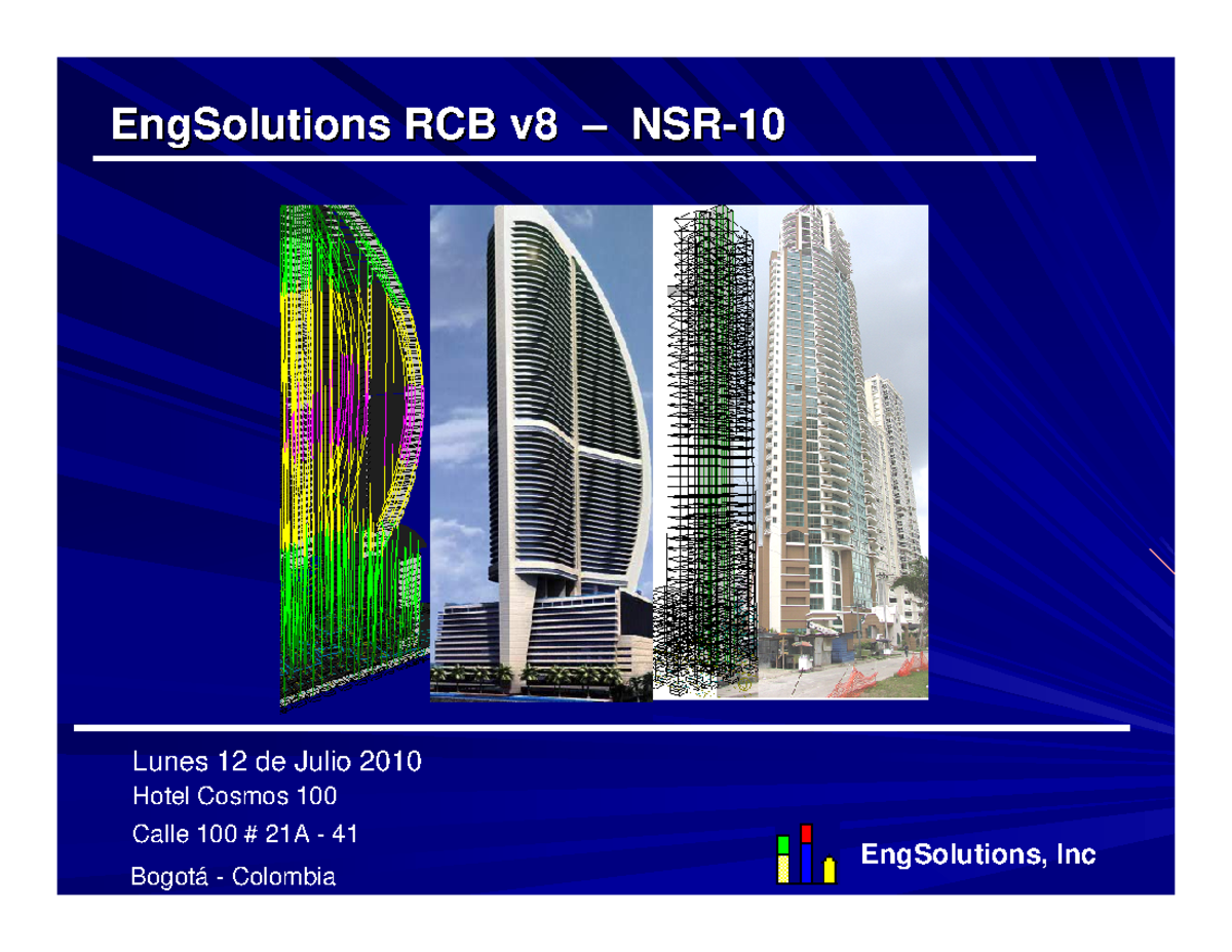 Seminar RCB - EngSolutions RCB v EngSolutions RCB v – – NSR NSR - 10 10 Lunes 12 de Julio 2010 ...