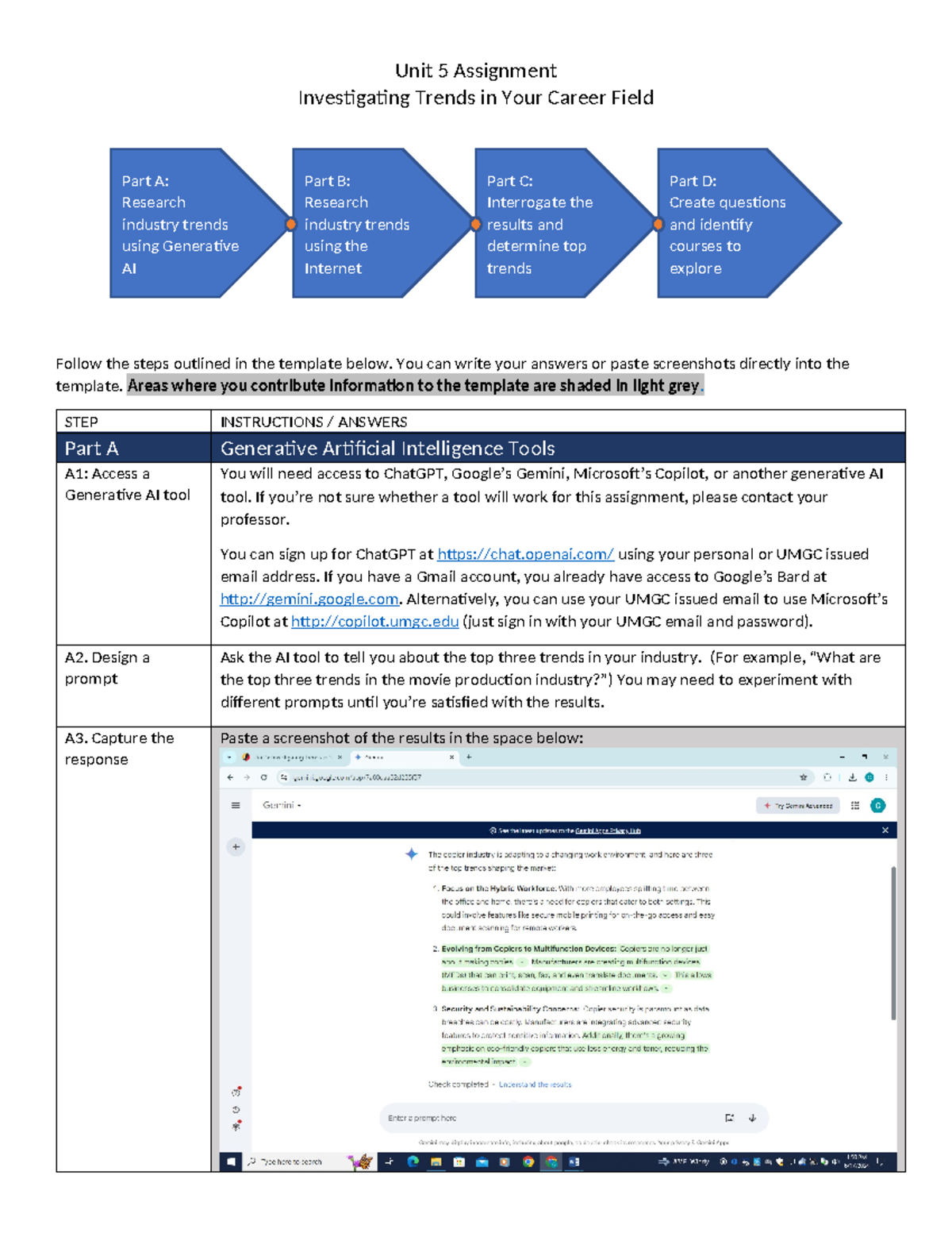PACE 111B Unit 5 Assignment: Career Field Trends Analysis - Studocu