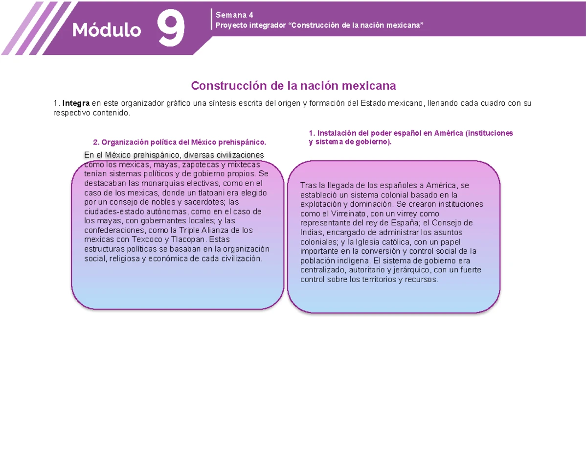 M09 S3 AI6 WORD - .... - Política exterior mexicana Elabora una infografía en la que abordes los ...