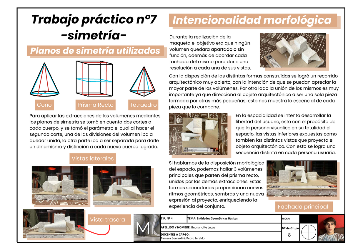 T.P. Nº 4: Simetría en Cono, Prisma y Tetraedro - Buonanotte Lucas ...