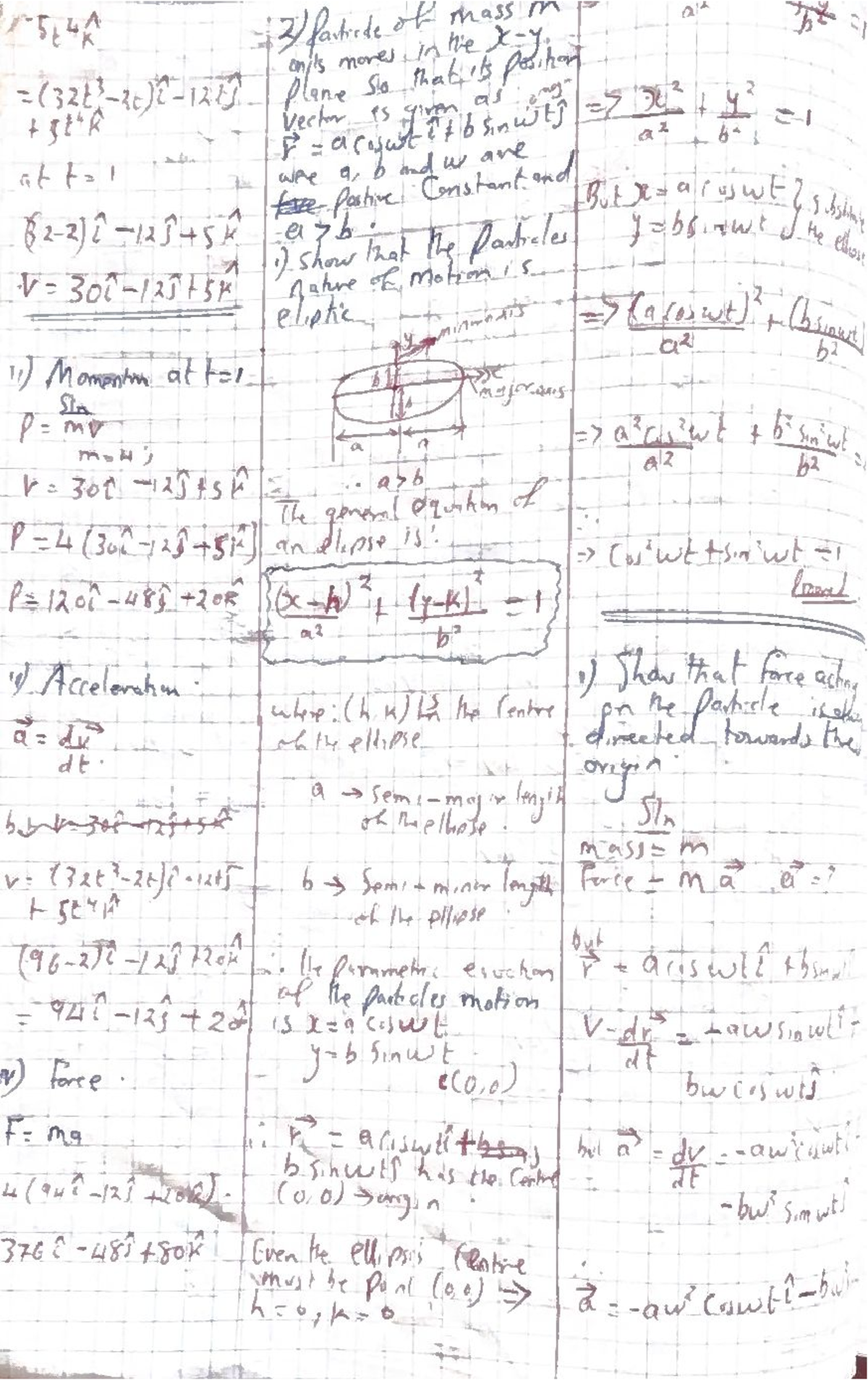 Physics 202: Particle Motion and Elliptical Orbits Analysis - Studocu