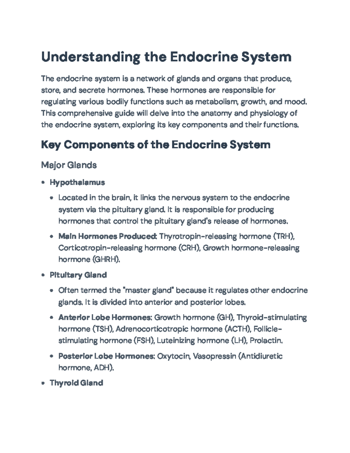 Comprehensive Guide to the Endocrine System and Its Disorders ...