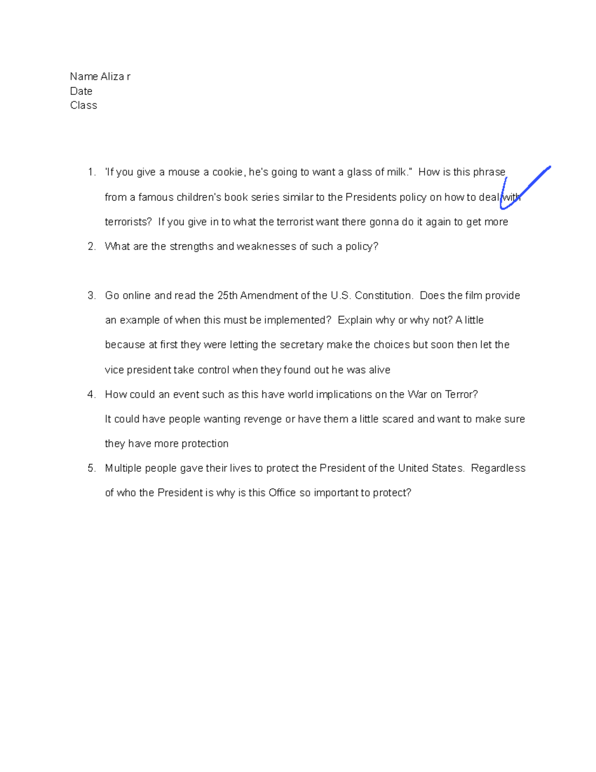 Edited - Aliza Rodriguez - Movie Analysis and Reflection B Days - Name ...