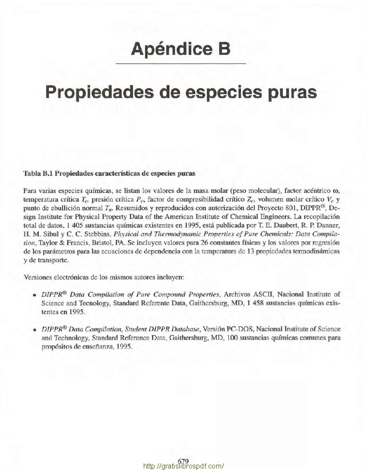 Apéndice B: Tablas de Datos - Smith - Studocu