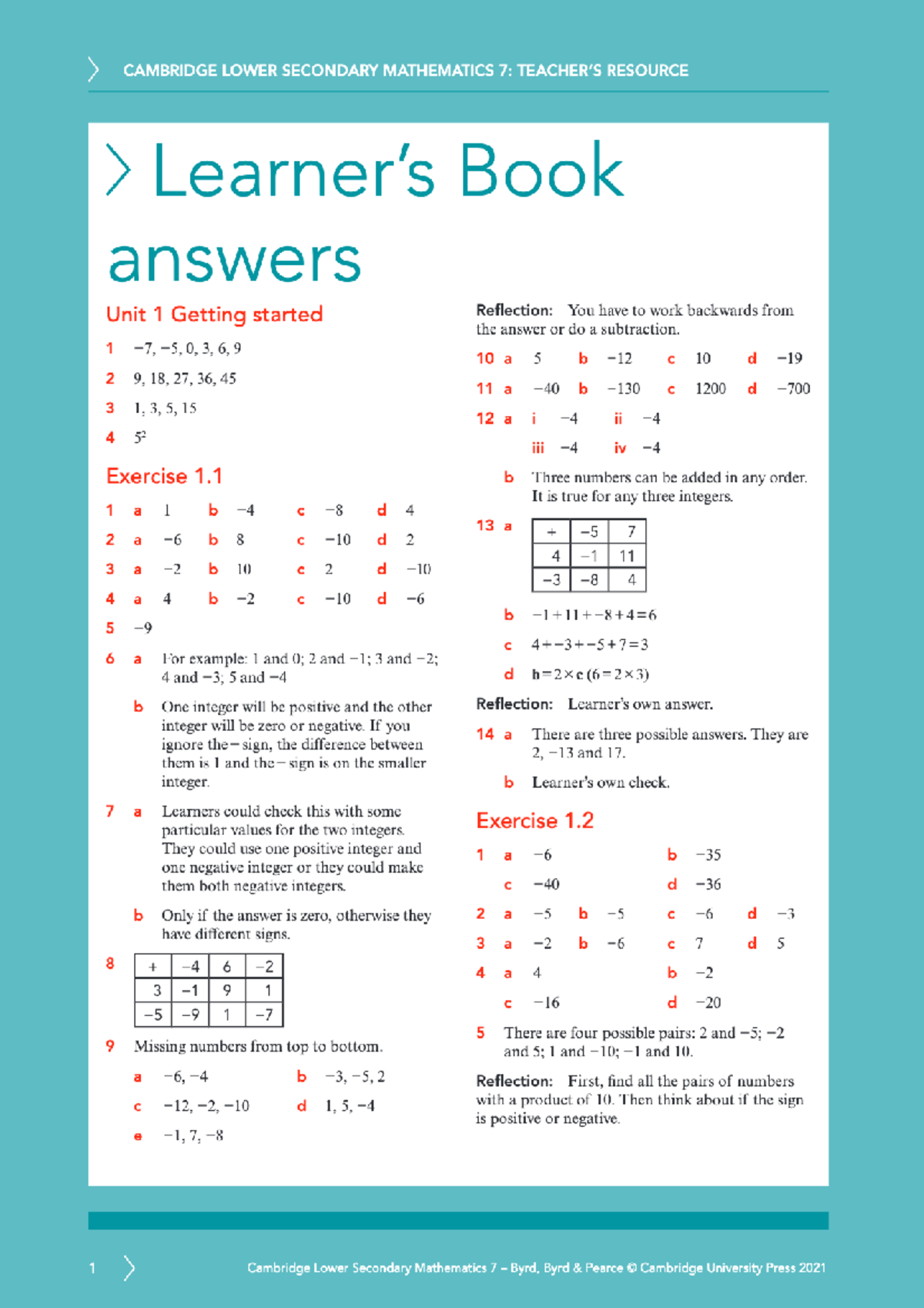 Pdfcoffee.com ls-maths-7-learner-book-answers-pdf-free - CAMBRIDGE LOWER SECONDARY MATHEMATICS 7 ...