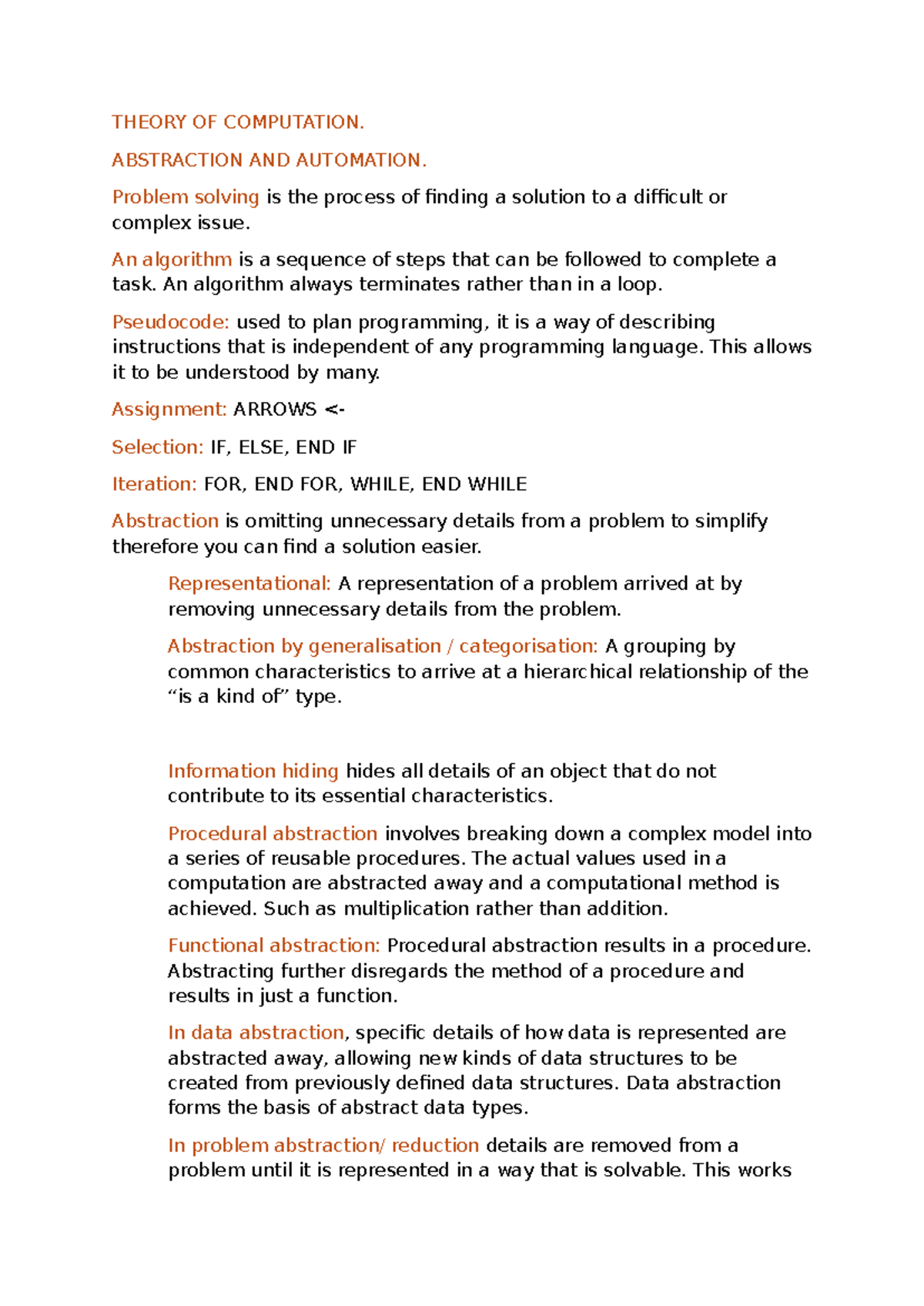 Theory of Computation (CS101) - Abstraction and Automation Concepts ...