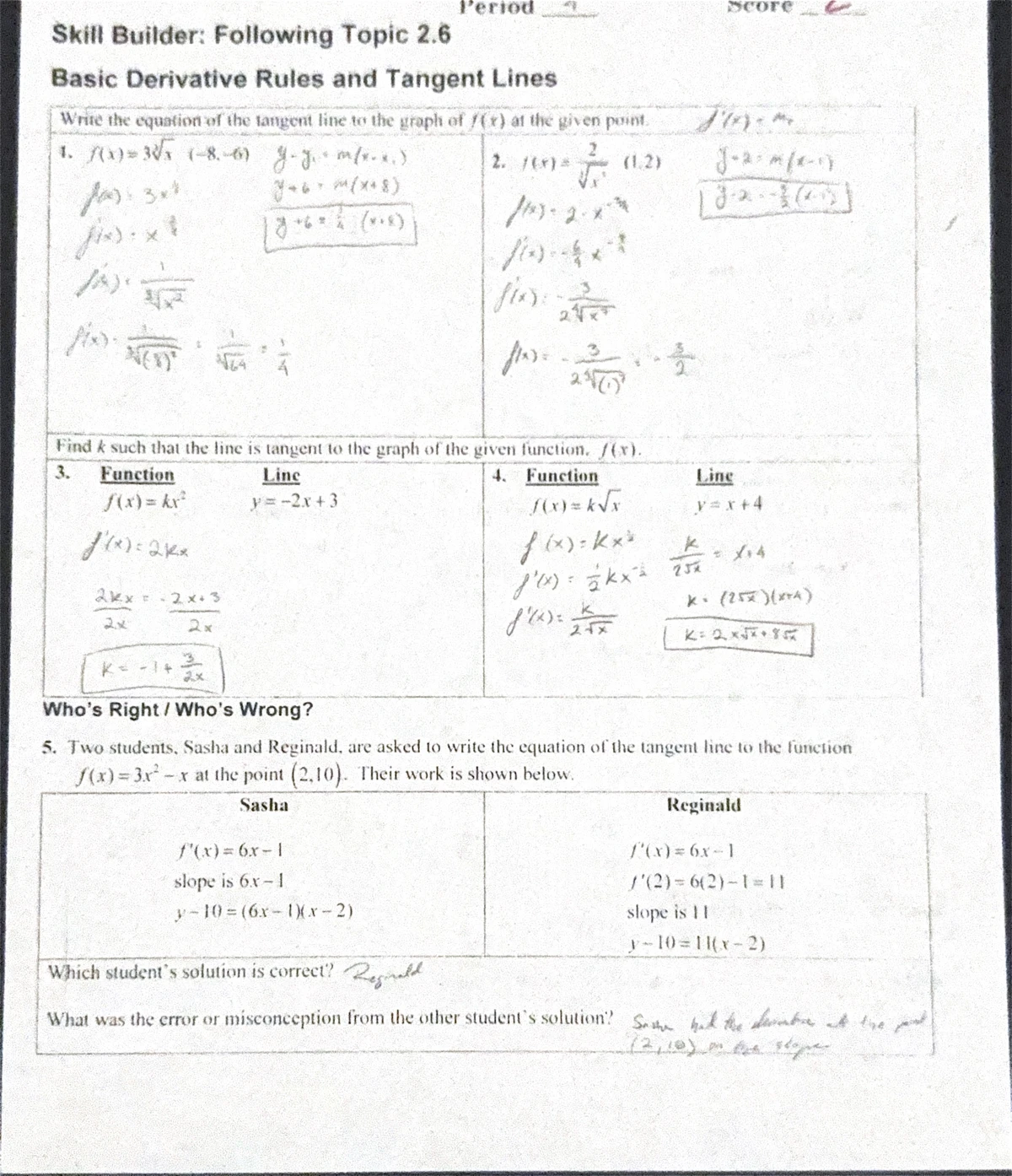 AP Calculus Unit 4 Test Review for Sections 4.1-4.6 - Studocu