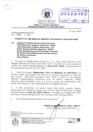 Administrative OF THE National Career Assessment Examination (NCAE) IN ...