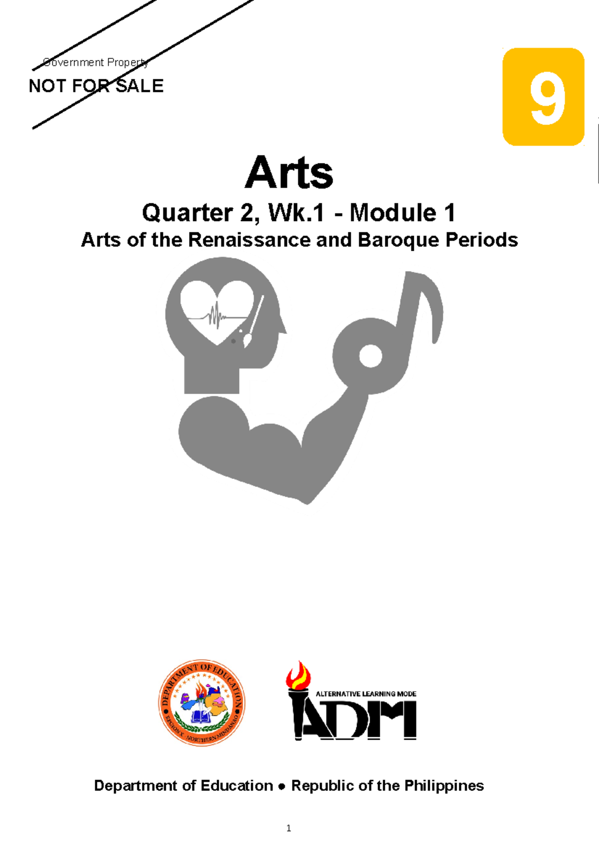 Arts9 Q2 Mod1: Exploring Art Elements in Renaissance & Baroque - Studocu