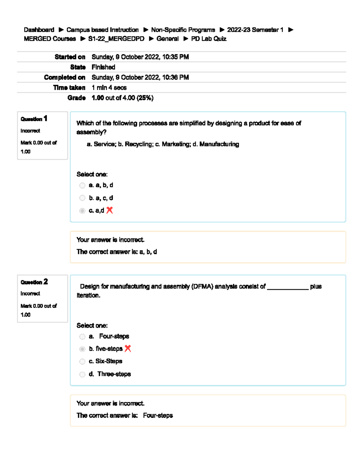 PD Lab Quiz 2 - Campus Based Instruction Programs Semester 1 - Studocu