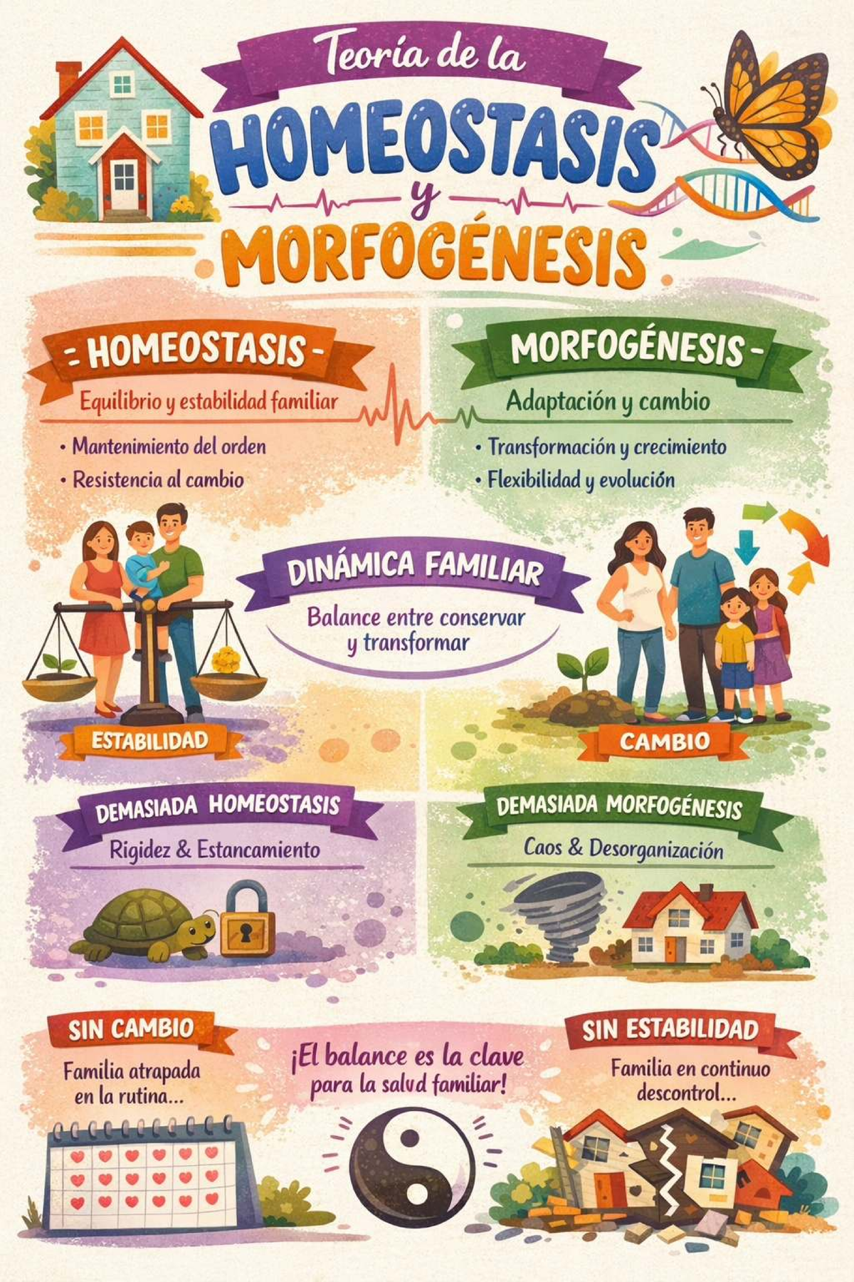 Infografía sobre Homeostasis y Morfogénesis Familiar - Studocu