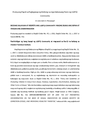 Lathalain Example - Summary Journalism - Filipino 11 - Studocu