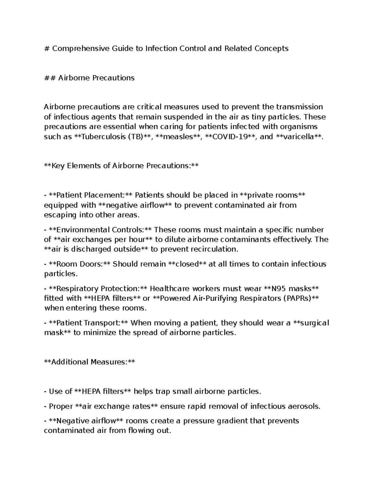 **Comprehensive Overview of Infection Control & Immunity Essentials (IC 101)** - Studocu