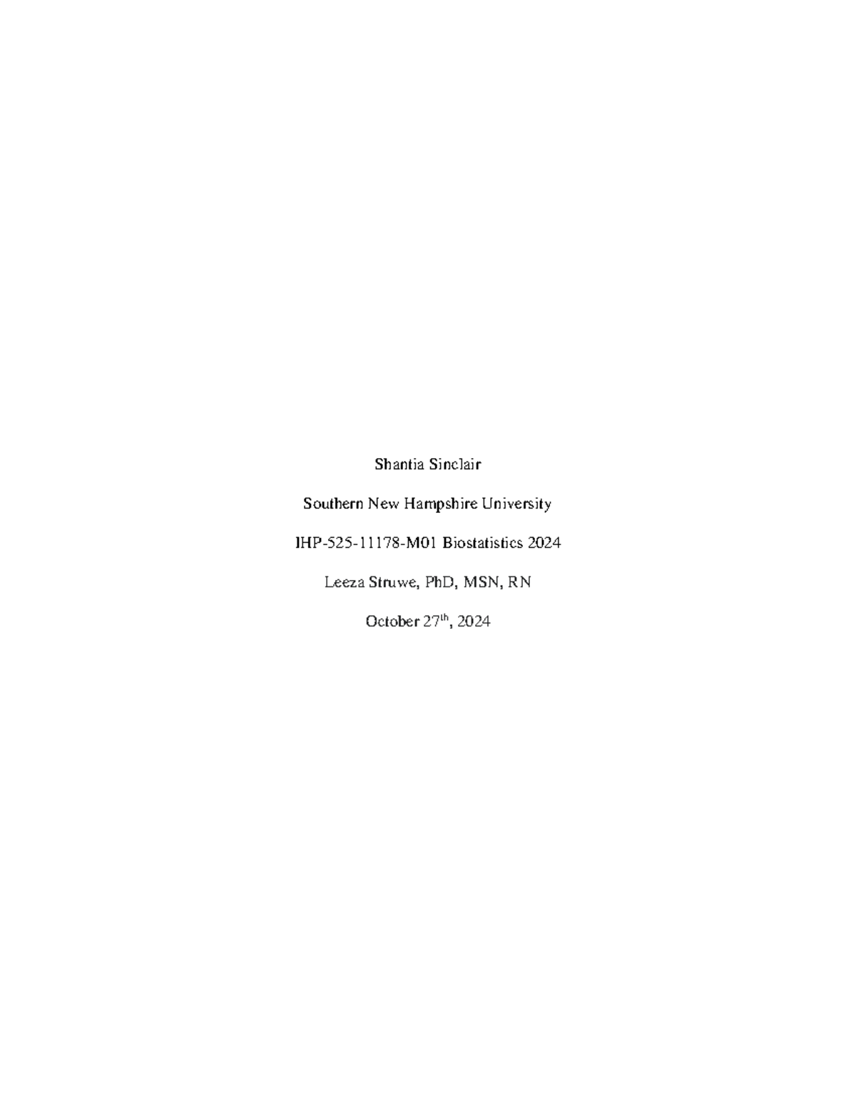 IHP 525 Module 2 Observational Study Analysis and Insights - Studocu