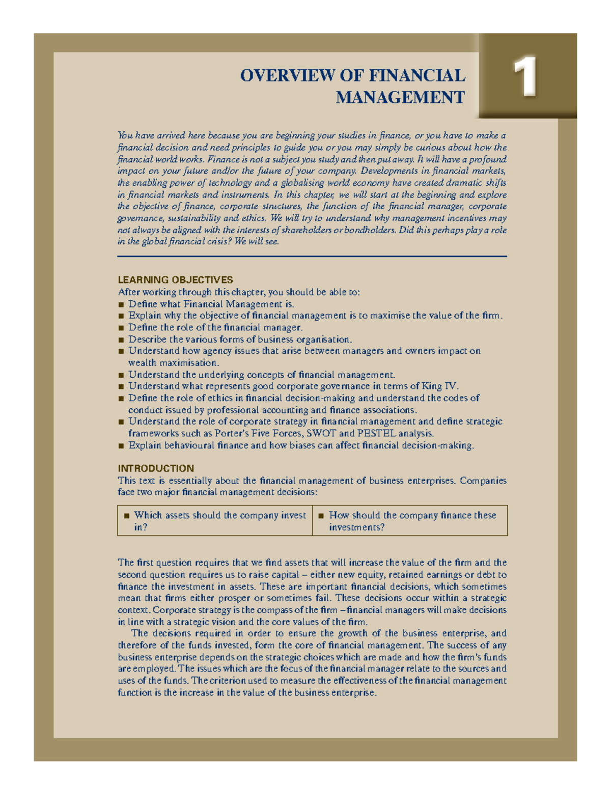 Financial Management 1: Principles and Practices Aligned with King IV ...