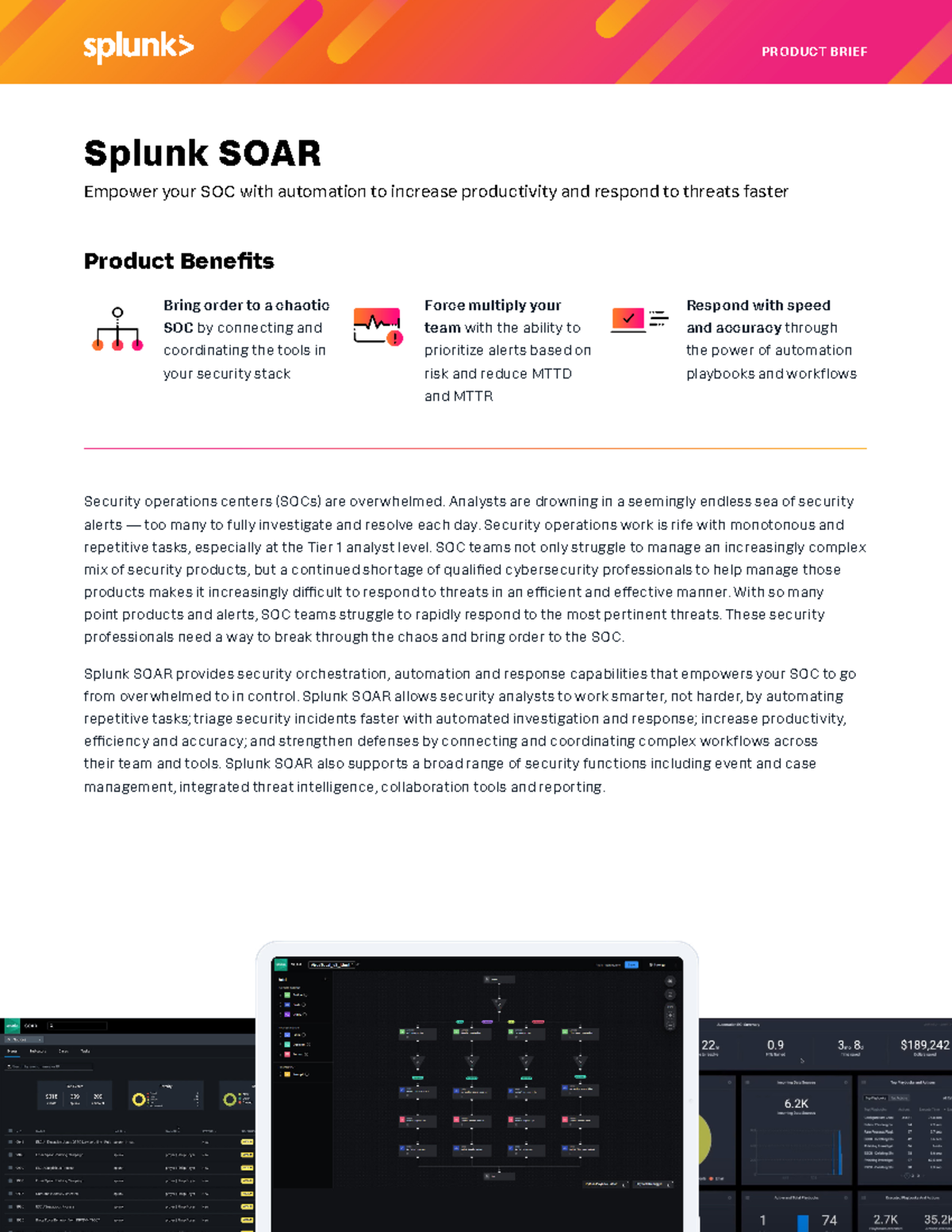 Splunk SOAR Product Brief: Enhancing SOC Efficiency and Automation ...