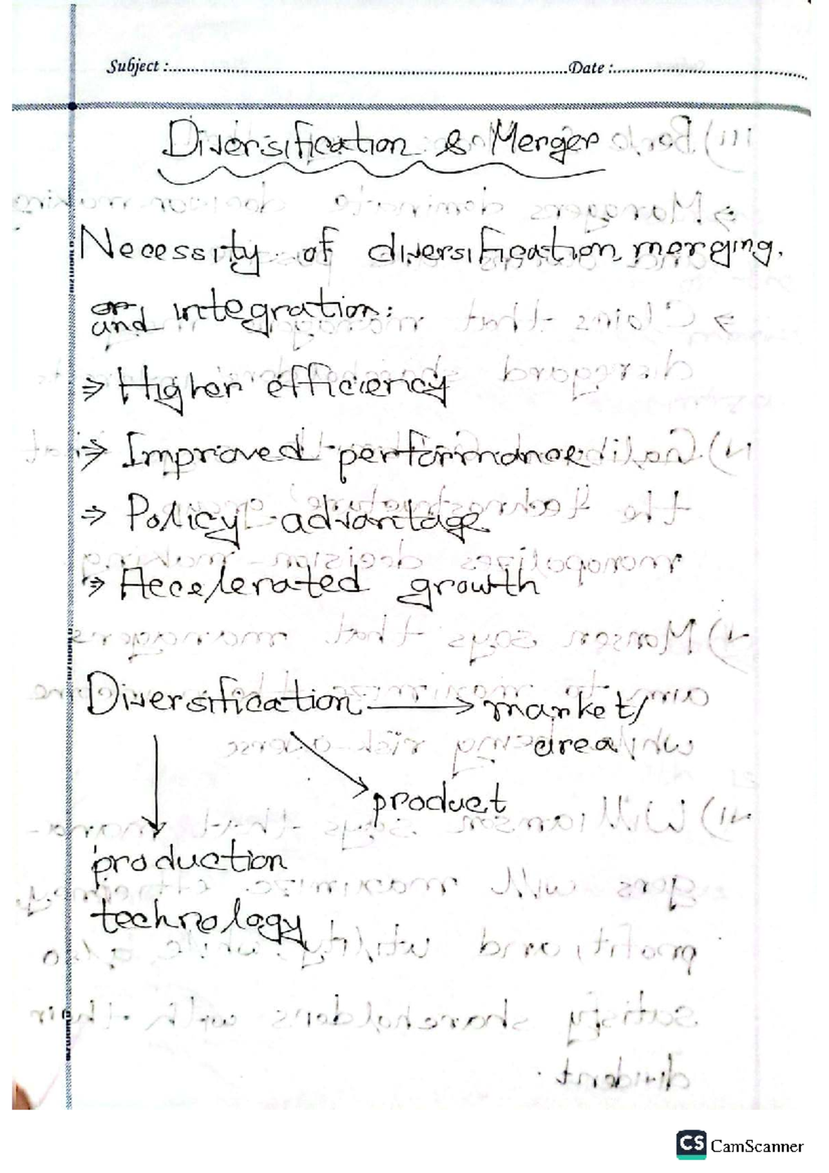 Diversification Strategies: Lecture Notes on Barthwal Chapter 8 (CS ...