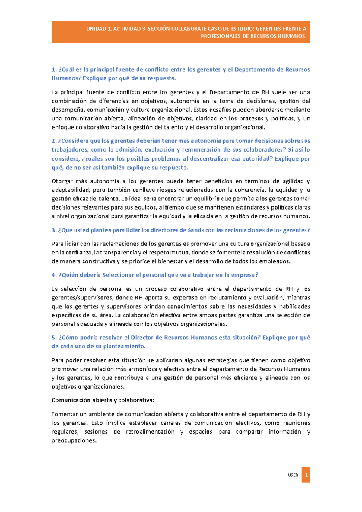 Unidad 1: Actividad 3 - Caso de Estudio sobre Gerentes y Recursos ...