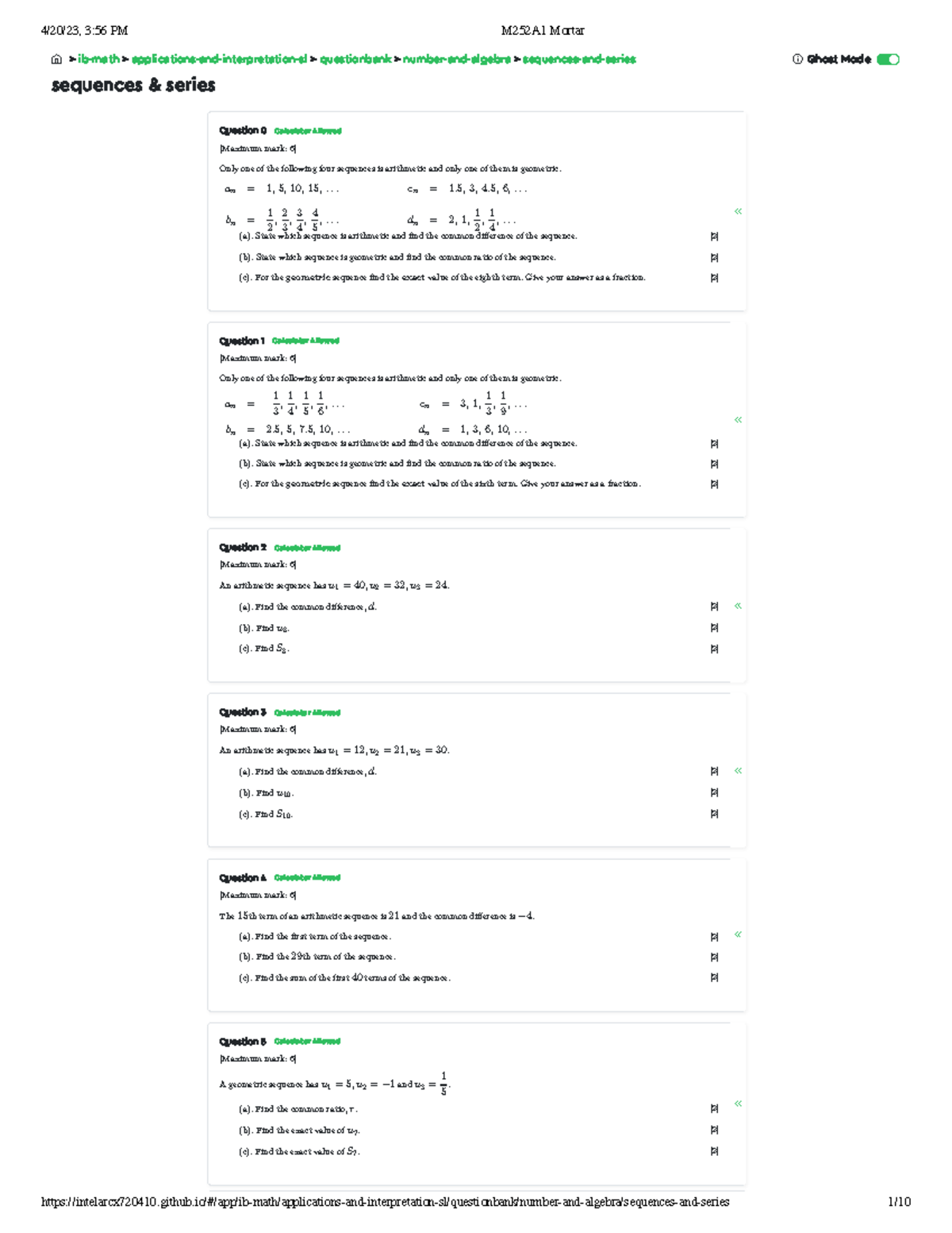 Sequences&series - Sequences and Series - > ib-math > applications-and ...